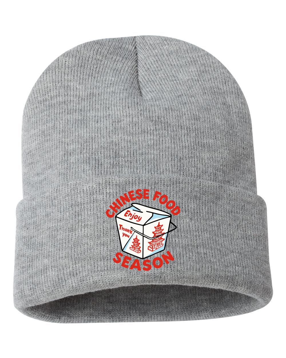 Chinese Food Season Beanie (grey) – The Burrata Babe